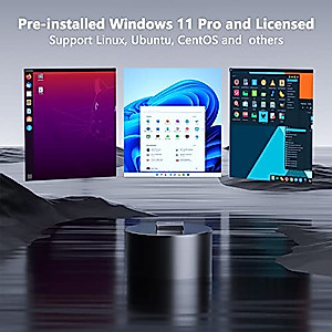 AEROFARA Mini PC Aero 2 Pro Desktop Computers with Intel 11th Celeron N5105 Processor 8GB RAM 256GB SSD,4K UHD Graphics,USB3.0, HDMI (8G+256G) Support W11 Pro