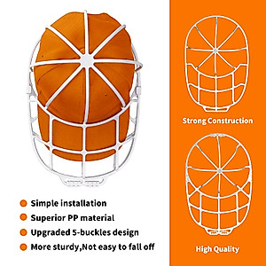 LOTBTRII Hat Washers, 1 Pack Baseball Hat Cleaners Cap Washer, Fit for Adult/Kid's Hat Washer Frame Cage, Hat Protector Racks for Washing Machine, White