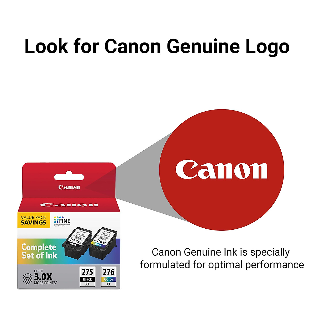 Canon PG-275 XL / CL-276 XL Value Pack, Compatible to PIXMA TS3520, TS3522 and TR4720 Printers