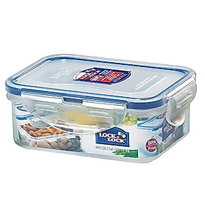 LOCK & LOCK - HPL806S6 Easy Essentials Food Storage Container/Bin Set - 11.8 Oz (Pack of 6), Clear