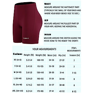 CADMUS Women's 8" High Waisted Biker Yoga Athletic Compression Shorts,3 Pack,1014,Black,Grey,Navy Blue,Small