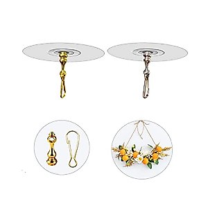 10PC Adhesive Ceiling Hooks for Hanging Nail-Free Sticky Hooks Drop Ceiling Hooks Small Ceiling Suspension Adhesive Wall Hook Sticky Hanger Utility Ceiling Hooks Ceiling Decoration Hook Hanging