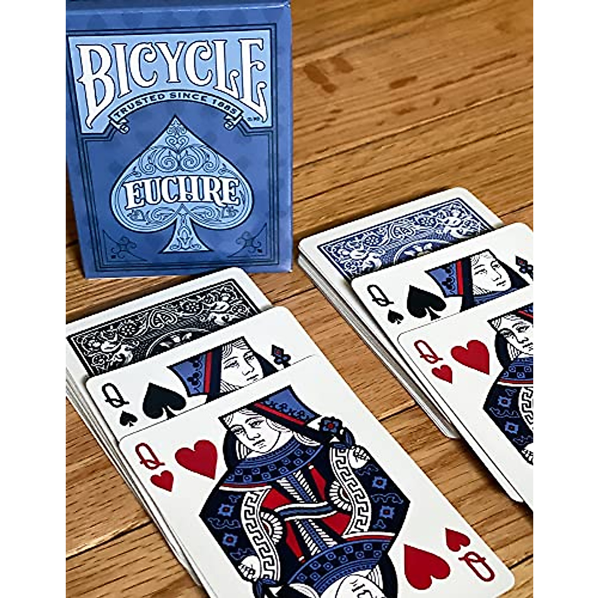 Bicycle Euchre Playing Card Deck - 9 Through Ace - Double Deck, Blue