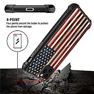 TnXee Case Compatible with iPhone 13 Mini Case, Old Glory Traditional American Flag Pattern Design Case for iPhone 13 Mini Cases for Men Women Case