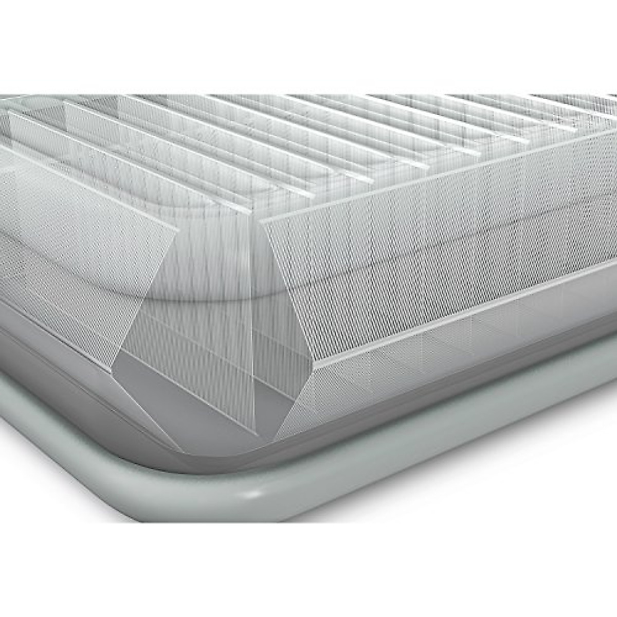 Intex 64417E Comfort Plush Elevated Dura-Beam Airbed with Built-in Electric Pump, Bed Height 22", Queen