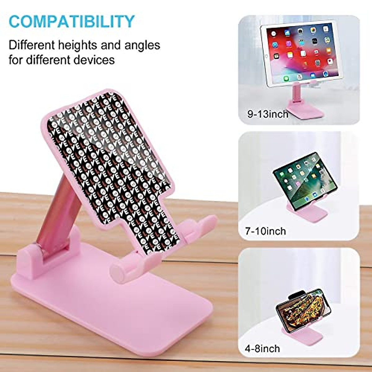 Love Golf Cell Phone Stand Foldable Tablet Holder Adjustable Cradle Desktop Accessories for Desk