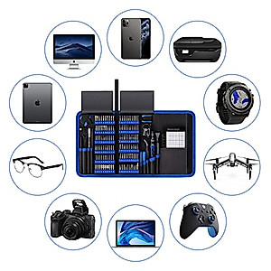 Precision Screwdriver Set, Unamela 139 in 1 Computer Repair Tool Kit, Magnetic Screwdriver Kit with 120 Bits Compatible for PC Building, Laptop, MacBook, Tablet, iPhone, PS4, Xbox, Game Console