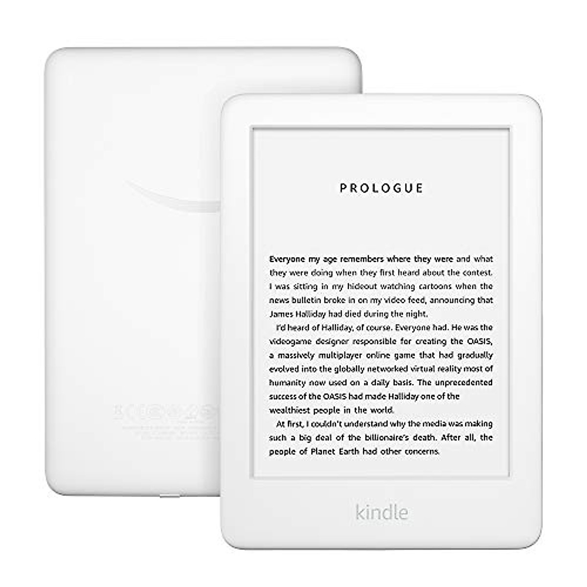 Kindle (2019 release)- With a Built-in Front Light - White - Without Lockscreen Ads + 3 Months Free Kindle Unlimited (with auto-renewal)