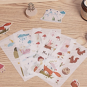 M02 Portable Pocket Printer - Sticker Printer Machine Mini Thermal Printer Bluetooth Sticker Printer with 5 Sheets Colorful Cute Stickers for DIY Journal Fun