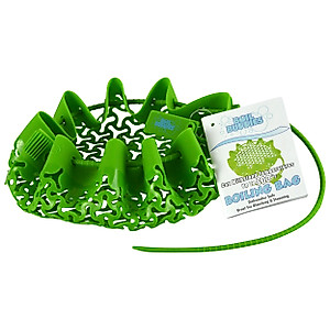 Southern Homewares Boil Buddies Silicone Mesh Boiling Bag Cooking Basket Strainer