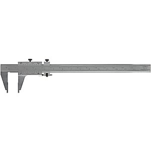 Starrett 123Z-24 Vernier Caliper, Steel, Nib Style Jaw, 0-24" Range, +/-0.0005" Accuracy, 0.001" Resolution
