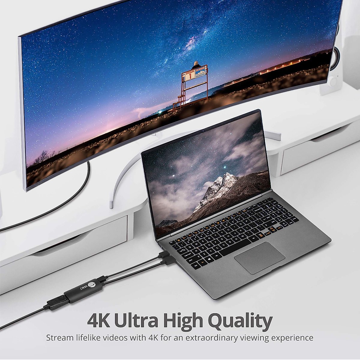 SIIG HDMI 2.0 to DisplayPort 1.2 4K@60Hz Converter Adapter, HDCP 2.2, Stereo Audio, USB-Powered, Not Compatible with Apple Studio Display (CB-H21811-S1)
