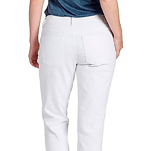 JAG Jeans Women's Patched Alex Boyfriend in White Denim, 12xREG