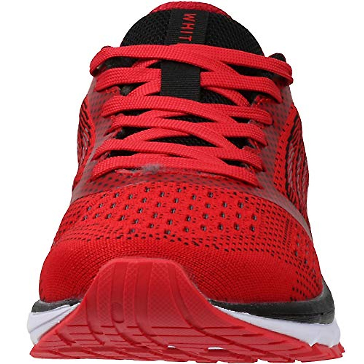 Joomra Men's Running Tennis Shoes Lace up Size 11 Walking Red Gym Fitness Jogging Lightweight Road Runner Jogger Treadmill Cushioning Cross Training for Man Athletic Sneakers 45