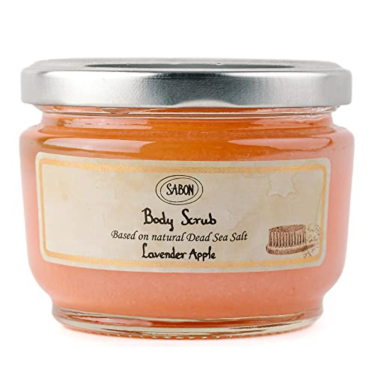 Sabon Body Scrub — Lavender Apple | Exfoliating Dead Sea Salt Body Scrub | Lavender, Apple | For All Skin Types | 11.3 Oz