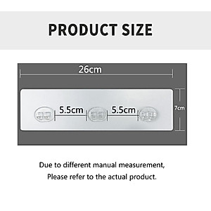 Onlianan 2 Pcs Shower Caddy Adhesive Replacement, No Drilling Heavy-Duty Adhesive Stickers Replacement for Shower Caddy Shelves Bathroom Storage, Wall Mount Sticker Strips Pads