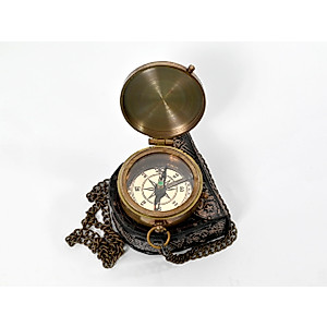 The New Antique Store - Engraved Compass, Customized Brass Compass for Anniversary, Birthday, Graduation Day, Confirmation, Valentine, Parting, Sailor Gift (Peter Pan)