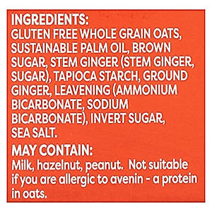 Nairn's Gluten Free Stem Ginger Oat Grahams, 5.64oz