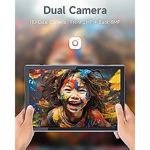 ZZB Android Tablet 10 Inch Tablets, 32GB ROM 1TB Expand，6000mah Battery, Quad-Core Processor 2GB RAM Tableta, 8MP Camera WiFi 10.1'' IPS HD Touch Screen 10 in Android Tablet.