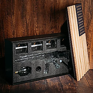 AR15 Whiskey Gun Decanter Flag Set - 1000ml Set - American Flag Gift Box & Bullet Glasses, Chillers, Guns Decanters Drinking Party Accessories, Great Gift For Army, Marines, Veterans & Gun Enthusiasts