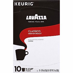 LAVAZZA CLASSICO K CUP COFFEE CAFFEINE CUP IN BOX 3.4 OZ