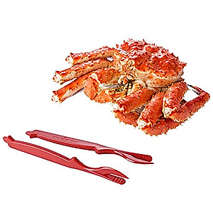 Hand Grasp Seafood Tools 12 Pieces Seafood Cracker for Crab, Lobster, Crawfish, Prawns and Shrimp, Easy Opener Shellfish Sheller Knife with Storage Bag