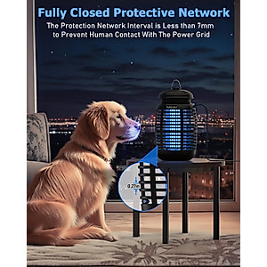 ADDCOLOR Bug Zapper, 15W Sustainable Efficient Fly Zapper Outdoor, Mosquito Zapper with LED Light, Electric Fly Zapper, Fly Traps, Mosquito Killer