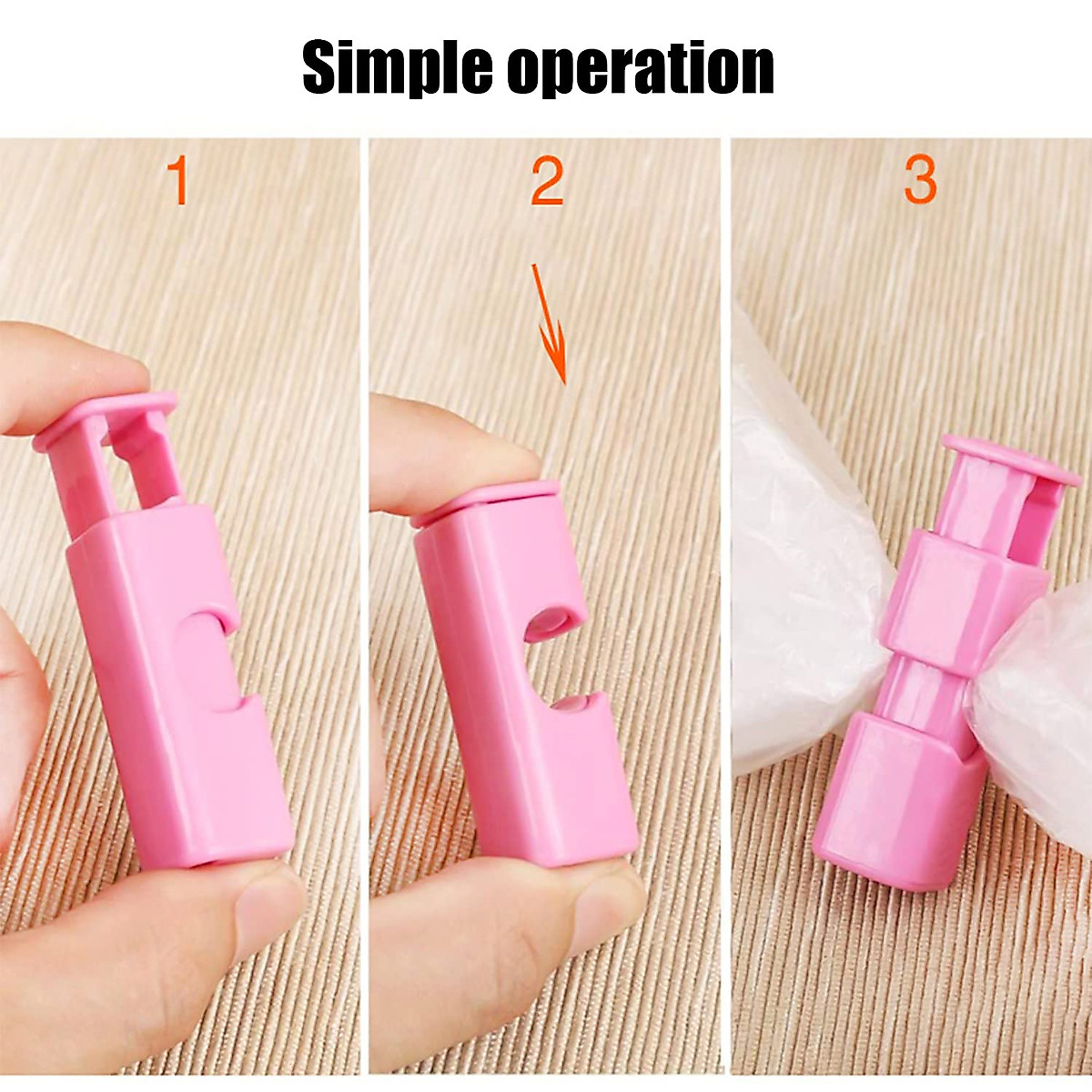 Bag Clips for Food Storage, Bread Bag Clips, Food Bag Clips for Bread, Nuts, Dried Fruit, Frozen Foods Bag Cinch Non-Slip Grip, Easy Squeeze & Lock, 12 Pack (Multi-Color)