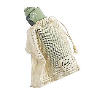 The Silicone Kitchen Silicone Oven Baking Mats BPA Free, Extra Thick, Half Sheet 16 in by 11.75 in, Set of 2, Green and Gray