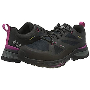 Jack Wolfskin Women's Force Striker Texapore Low Hiking Shoe Boot, Phantom/Pink, 10.5