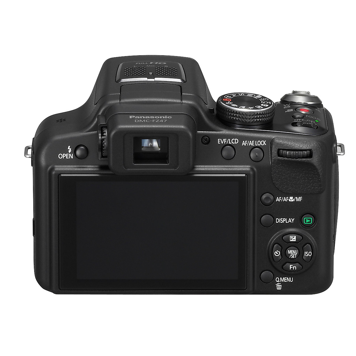 Panasonic Lumix DMC-FZ47K 12.1 MP Digital Camera with 24xOptical Zoom - Black (OLD MODEL)