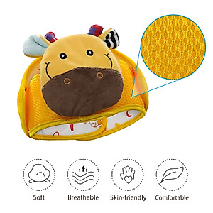 Entyle Baby Safety Helmet, Infant Toddler Adjustable Protective Hat, Head Protector for Crawling walking, Soft Headguard Infant Head Cushion for Learning to Climb and Walk (Yellow Deer)