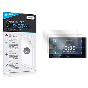 BoxWave Screen Protector Compatible with JVC KW-M560BT - ClearTouch Crystal (2-Pack), HD Film Skin - Shields from Scratches for JVC KW-M560BT, JVC KW-M560BT, KW-M56BT, KW-M150BT