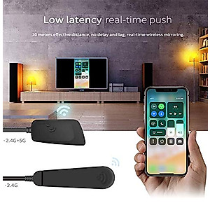 5G/2.4G Wireless Display Adapter, SmartSee 4K/1080P Screen Mirroring from iOS Android Phone Laptop to TV Projector Any HDMI Display, Dual Core Streaming Device Support Miracast Airplay DLNA
