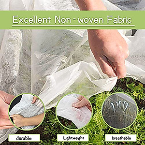 Airstar Plant Covers, Garden Floating Row Cover 7’×25’ Fabric Non-Woven for Frost Protection Freeze Protection for Vegetables Fruit Tree Plant Frost Blanket Cover for Cold Weather(Hoops Not Included)