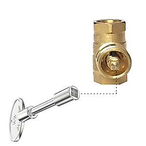 onlyfire Universal Gas Valve Key for Gas Fire Pits and Fireplaces, 3" Chrome Replacement Gas Key Fits 1/4" and 5/16" Turn Ball Valve