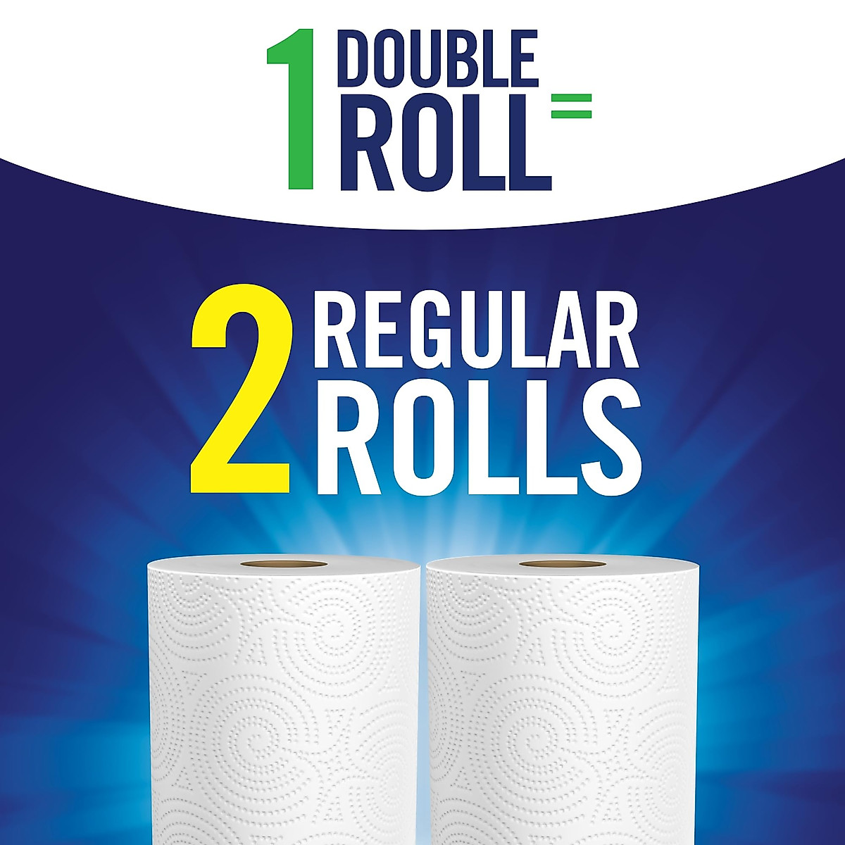 Sparkle® Tear-A-Square® Paper Towels, 2 Double Rolls = 4 Regular Rolls, 2 Count (Pack of 1)