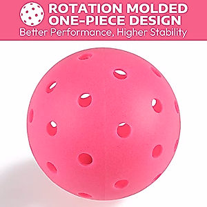 A11N S40 Outdoor Pickleball Balls- USAPA Approved, 3-Pack, Fuchsia