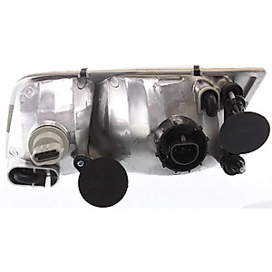 Evan Fischer Driver and Passenger Side Headlight Set of 2 Compatible with 1998-2011 Ford Crown Victoria -