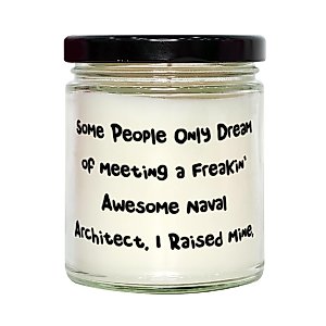 Motivational Naval Architect Gifts, Some People Only Dream of', Sarcastic Birthday Scent Candle Gifts for Coworkers from Boss, Jobspecific Gifts, Gifts for People in The Medical Field