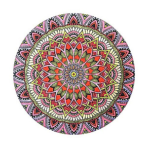 Pink Mandala Pop Mount Socket Cute Designed Divine Mandala PopSockets Grip and Stand for Phones and Tablets