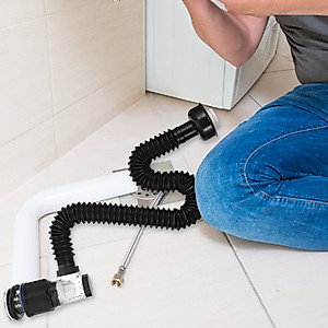 Downpipe Sink Drain Gasket Kitchen Sink Drain Sink Drain Kitchen Bathroom Sink Drain Pipe Replacement Kit Kitchen Sink Hose Sink Drain Pipe Extension Kitchen and Bath Fixtures