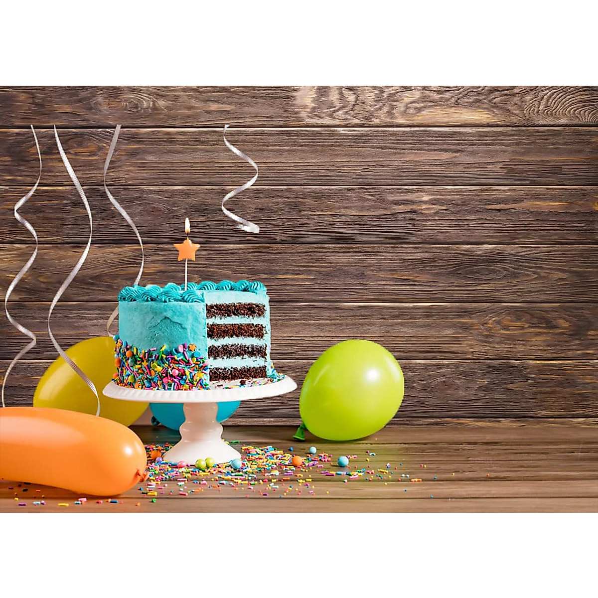 LYWYGG 10x10ft Thin Vinyl Brown Wood Backdrop Photographers Retro Wood Wall Background Cloth Seamless CP-19-1010