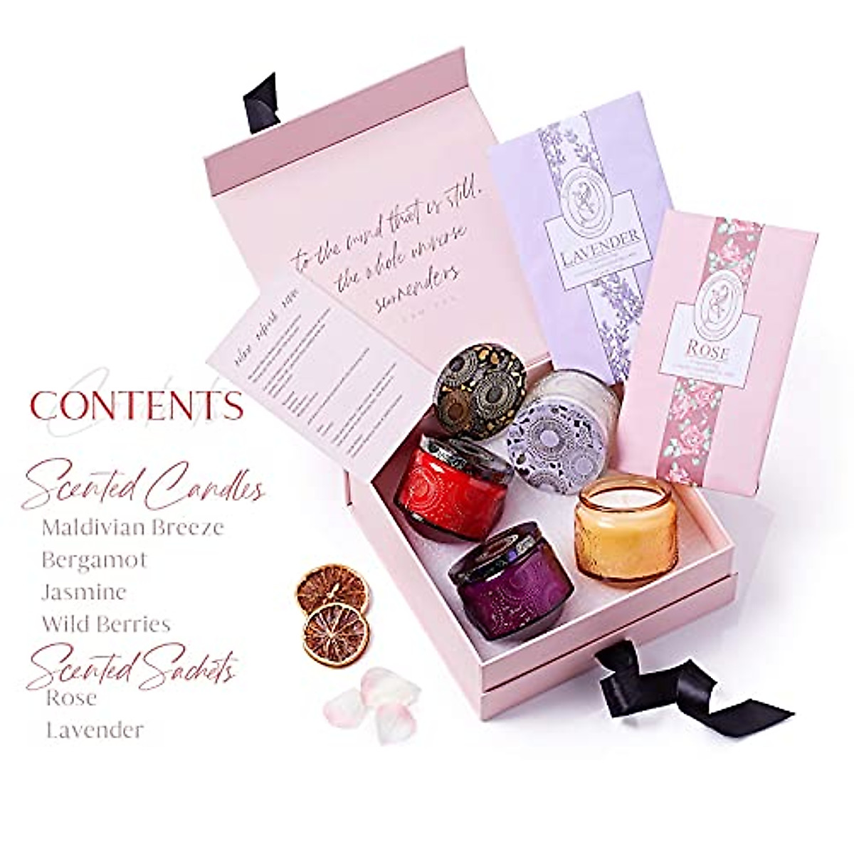 Aromatherapy Candle Gift Set for Women - 6-Piece Scented Candles, Ideal for Mom, Sister, Daughter, Perfect for Birthdays, Mother's Day, and Special Occasions - Relaxing and Delightful Fragrances