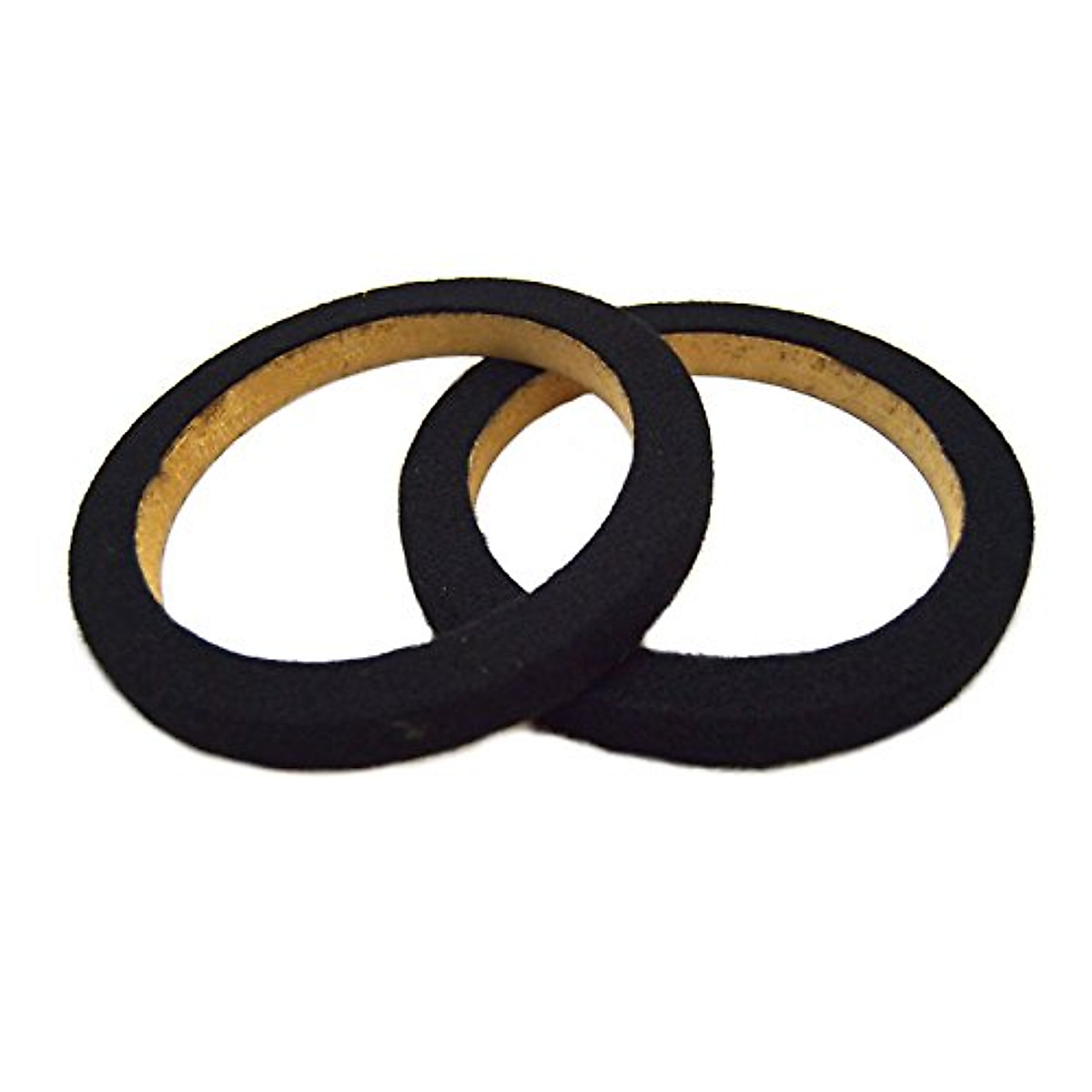 Pipeman's Installation Solution 2 Pair 8" MDF Wood Speaker Mounting Spacer Rings Black Carpet Car Audio
