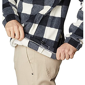 Columbia Men's Steens Mountain Printed Jacket, Chalk Check Print, 4X Big