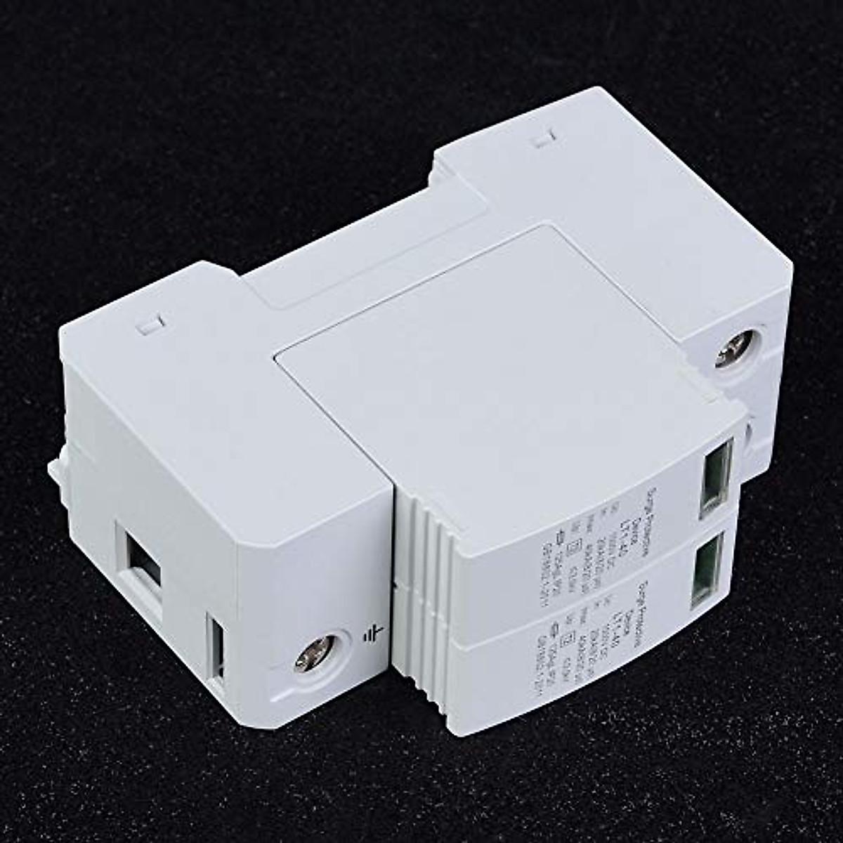 POCREATION 2P Arrester Device, 2P Protective Device DC Photovoltaic Lightning Protector Low-Voltage Arrester Air Circuit Breaker(2P40KA)