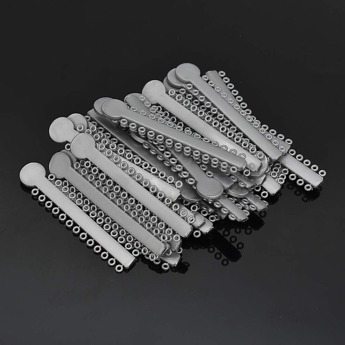 Angzhili Dental Ligature Ties for Braces,Orthodontic Ligature Ties,1040 Pcs Elastic O-Ring (Gray)