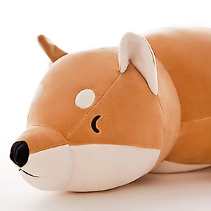 VSFNDB Stuffed Plush Shiba Inu Animal Toy 20 Inch Dog Corgi Akita Animal Stuffed Plushies Super Soft Cute Cuddly Pillow Cushion Stuff Dolls Gifts for Children Kids Boys Girls Room Decoration, 20Inches