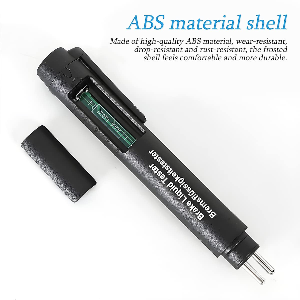 Brake Fluid Liquid Tester Pen, Auto Brake Diagnostic Testing Tool with 5 LED Indicators, Hydraulic Fluid Liquid Oil Moisture Analyzer, Car Accessories Check Engine for DOT3 DOT4 DOT 5.1 Brake Fluid